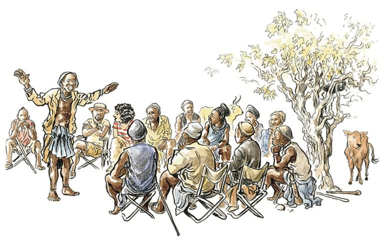 Réunion de famille chez les Himbas - Bouts du monde - carnet de voyage